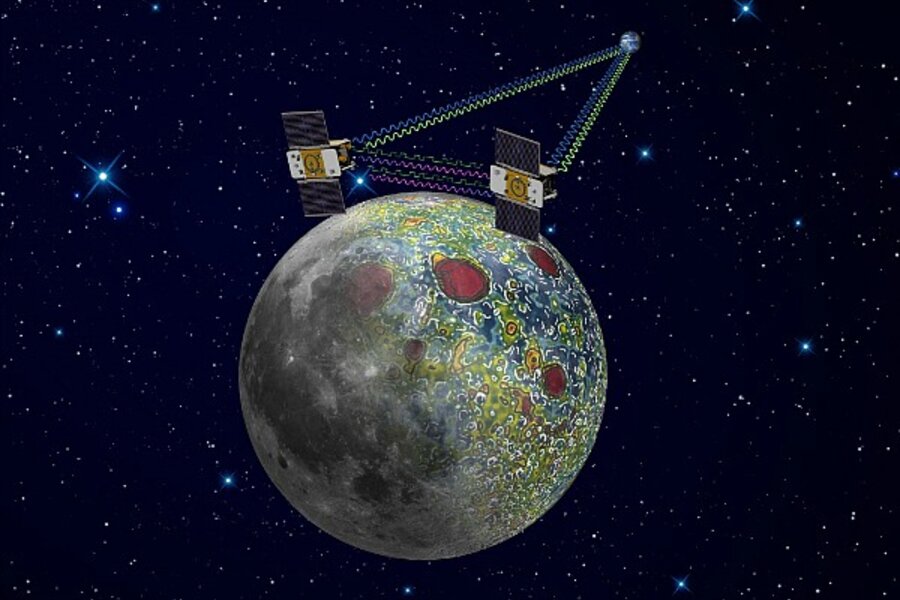 NASA Grail probes circling the moon on New Year's Day - CSMonitor.com