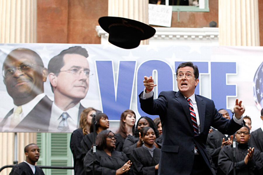 What did Stephen Colbert super PAC spend its money on? - CSMonitor.com