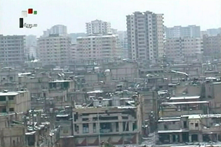 Humanitarian aid arrives in Homs, Syria, as international pressure ...