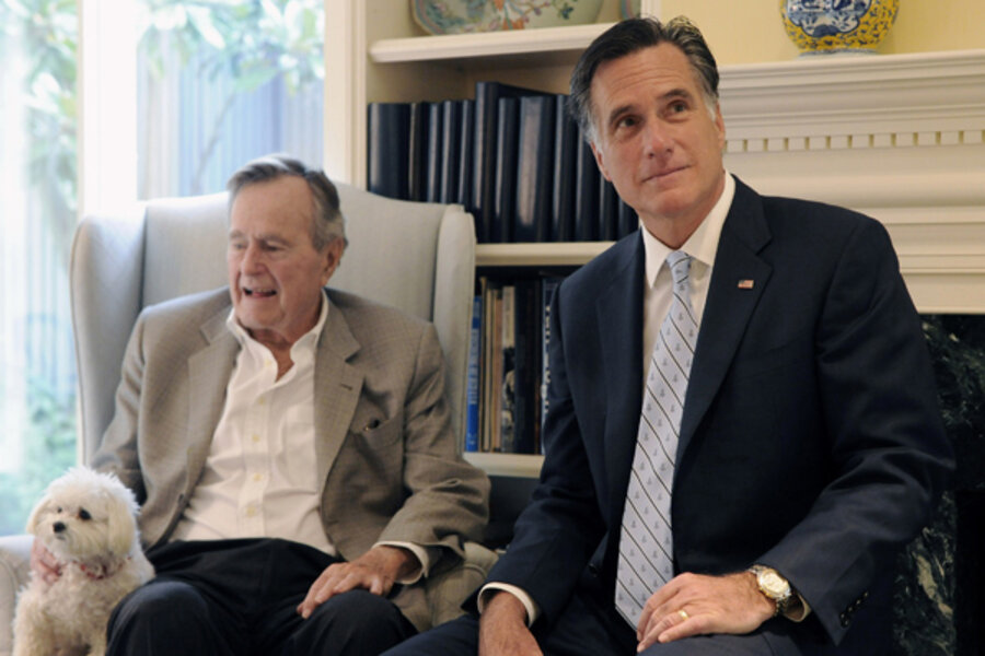 George H.W. Bush to endorse Mitt Romney for president - CSMonitor.com