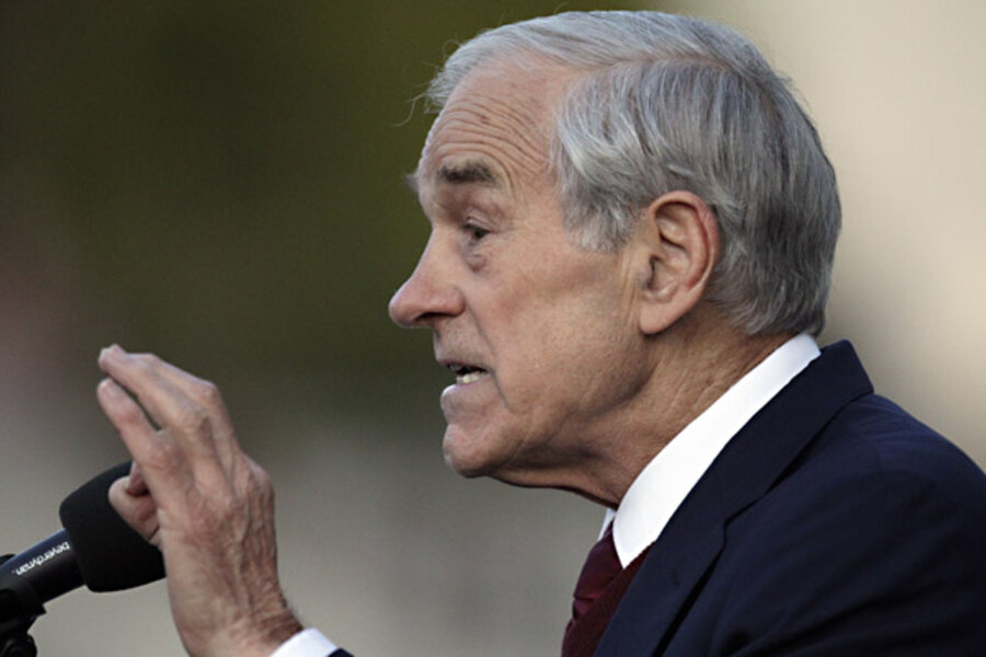 The battle of the Pauls: Ron Paul talks economic theory - CSMonitor.com