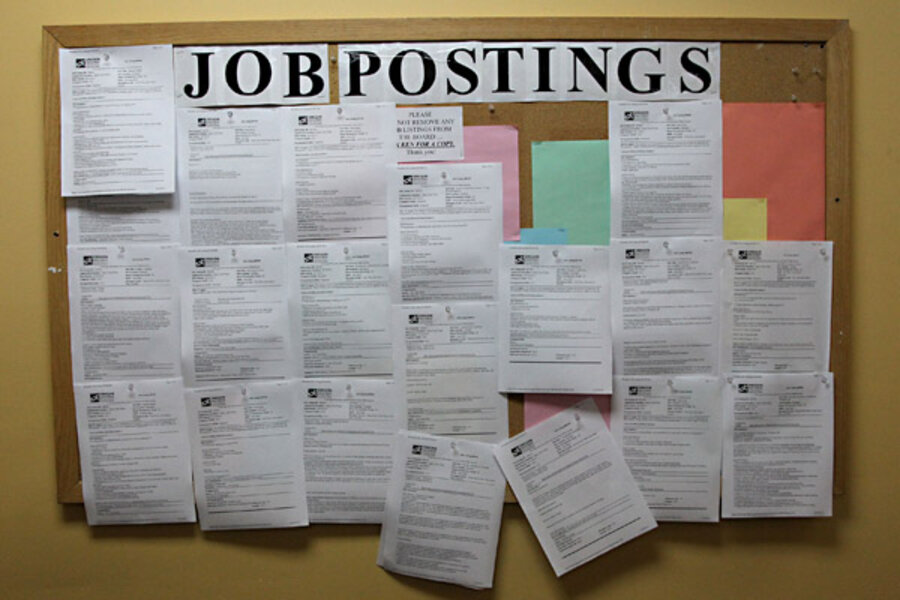 Job openings plunge to 5-month low - CSMonitor.com