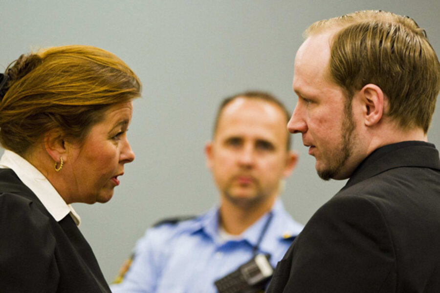 Psychiatrists: Breivik was sane during Norway attacks - CSMonitor.com