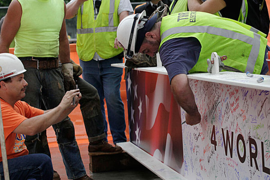 4 World Trade Center: Last mammoth steel beam set in 72-story tower ...
