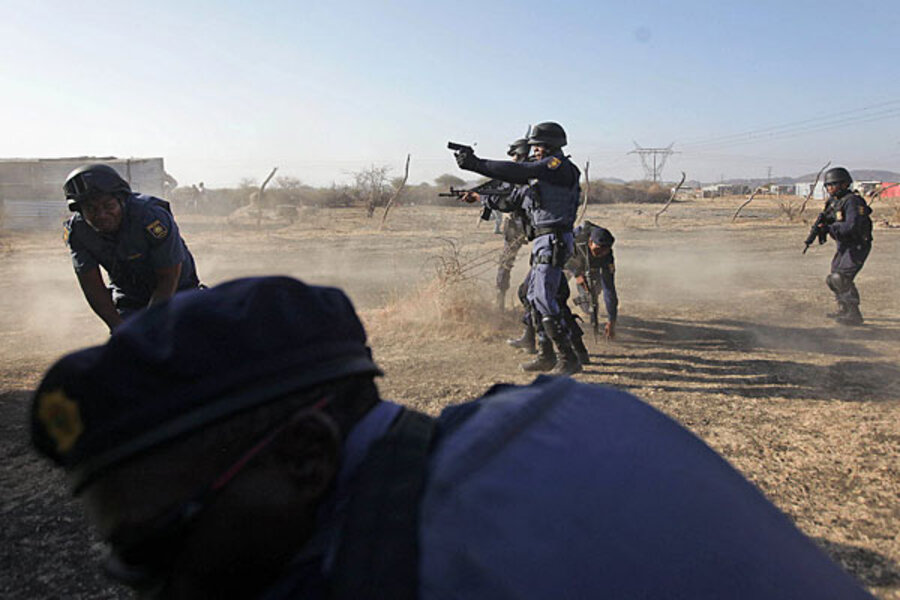 Police In South Africa Shoot Dead Several Striking Miners