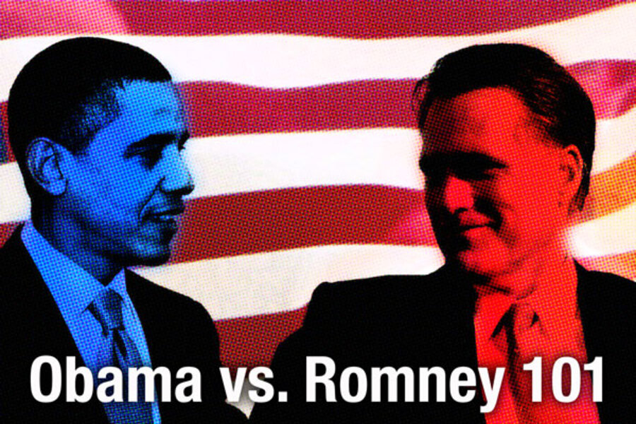 Obama vs. Romney 101: Where are the sharpest divides? - CSMonitor.com