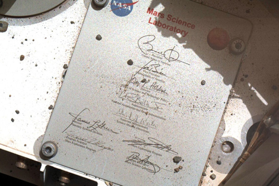 Why is Barack Obama's signature on Mars? - CSMonitor.com