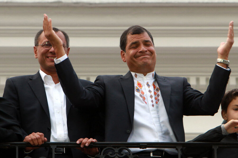 Ecuador's Correa wins reelection, eyes investment - CSMonitor.com