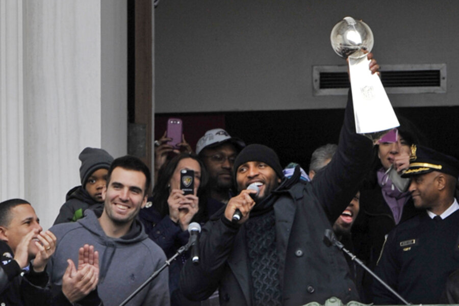 Ravens parade includes Baltimore fans marching to Super Bowl ...