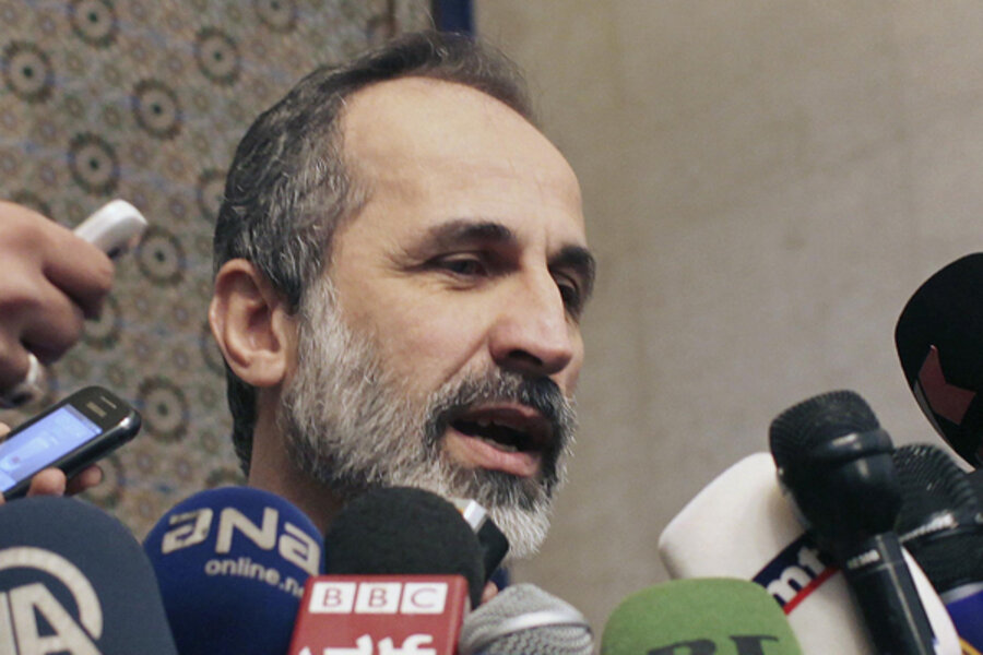 Syrian opposition leader extends talks offer to Assad regime ...