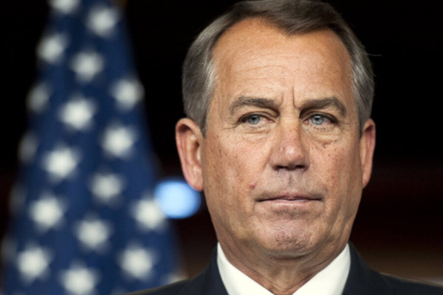 Boehner unable to join US delegation to Vatican - CSMonitor.com