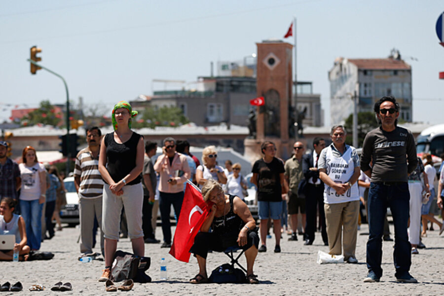 Turkey protesters put signs down, start talking strategy - CSMonitor.com
