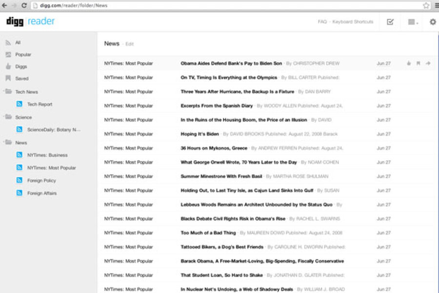 Digg Reader - CSMonitor.com
