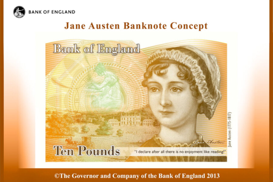 Jane Austen will be the face of the 10-pound note in the UK - CSMonitor.com
