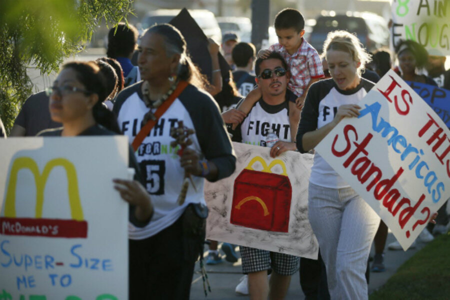 'Super-size' strike: Why fast-food workers walked out for higher wages ...