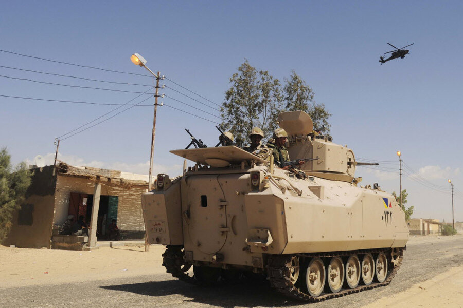 Egyptian army launches attack on Sinai militants - CSMonitor.com