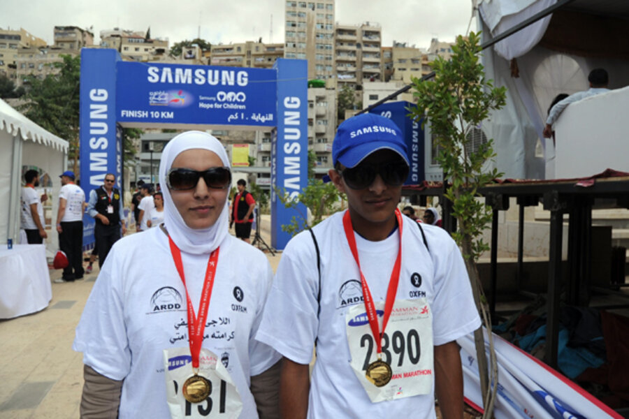 Syrians run for dignity in Amman marathon - CSMonitor.com