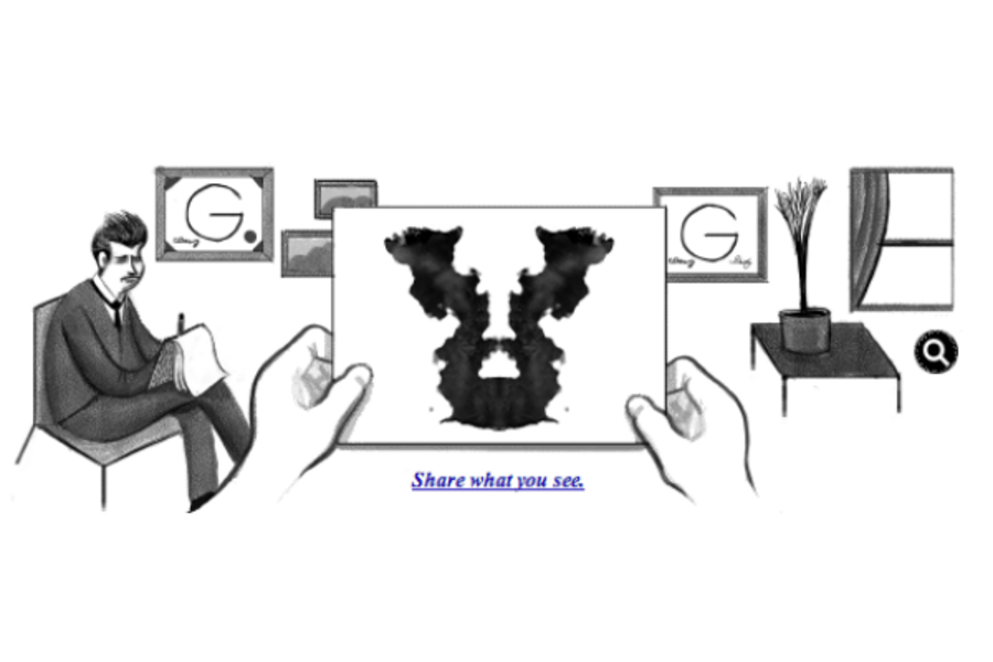 Inkblot test pioneer Hermann Rorschach gets a Google Doodle - CSMonitor.com