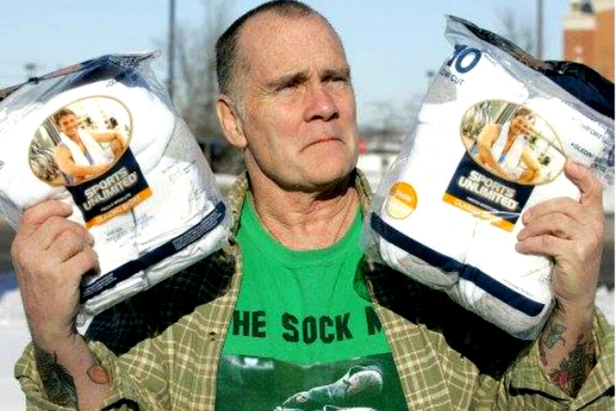 'The Sockman' Tom McNamara is all about feet and greet - CSMonitor.com