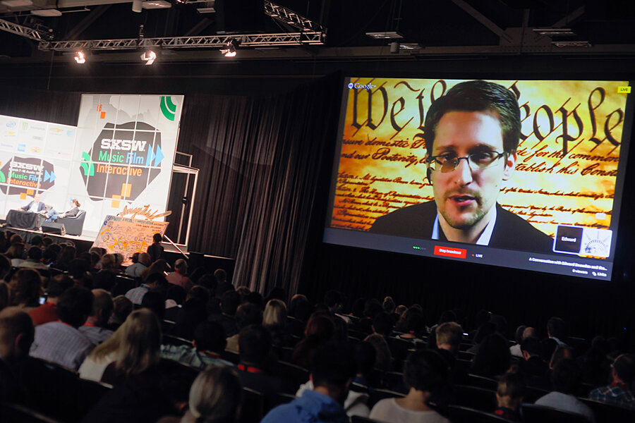 Snowden: His NSA leaks leave world 'in a more secure place' - CSMonitor.com