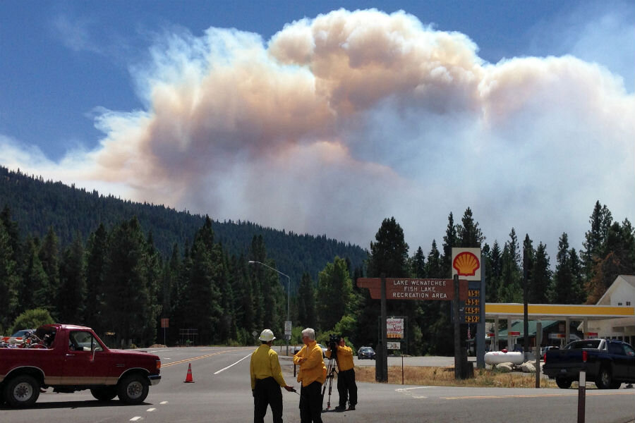 100 homes destroyed in Washington state wildfire - CSMonitor.com