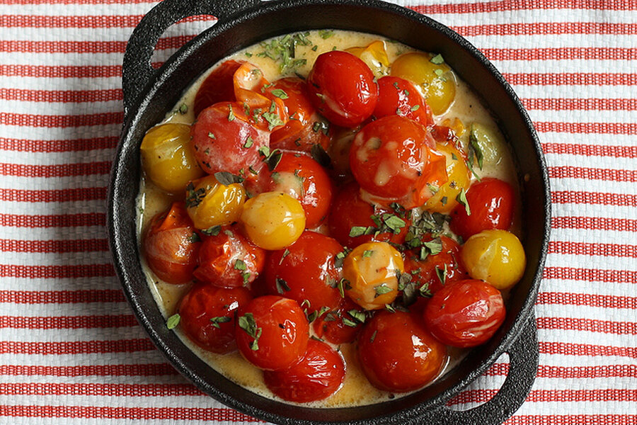 Cherry tomatoes in cream - CSMonitor.com