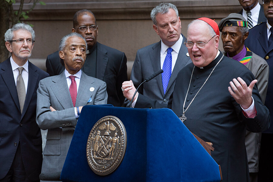 Ahead of march for chokehold victim, New York leaders and clergy come ...