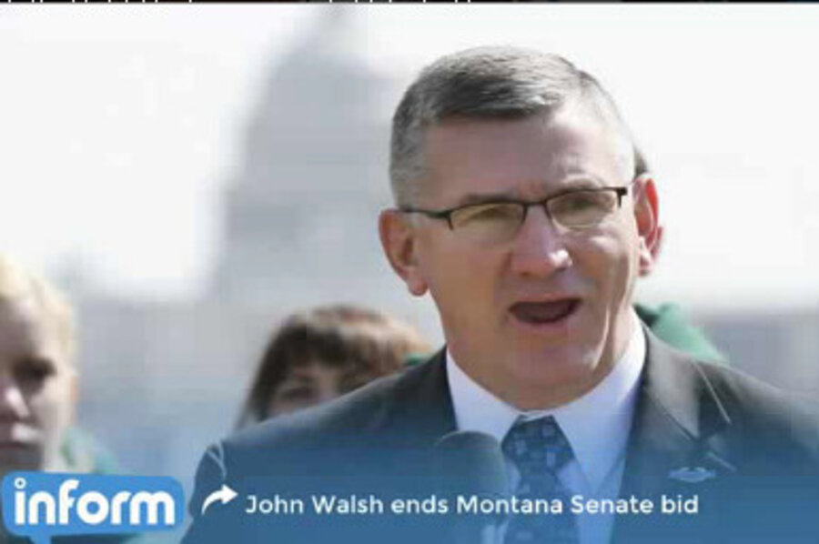 Sen. John Walsh leaves Senate race amid plagiarism probe - CSMonitor.com