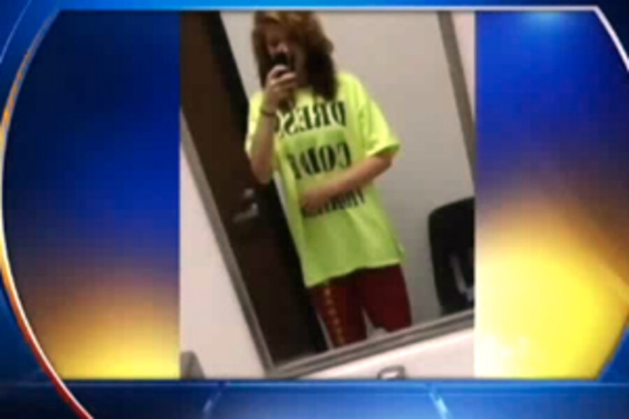 Dress-code flap: Does embarrassing students with 'shame suit' violate ...