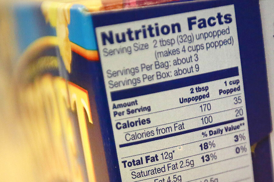 Calorie labels coming to US restaurant menus - CSMonitor.com
