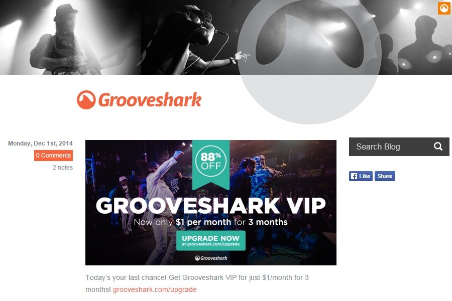 Legally murky music service Grooveshark goes legit with 'Broadcasts ...