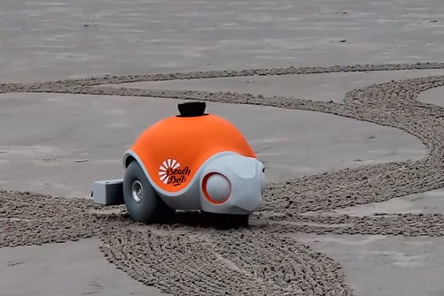 Can a robot turn a beach into a work of art? - CSMonitor.com