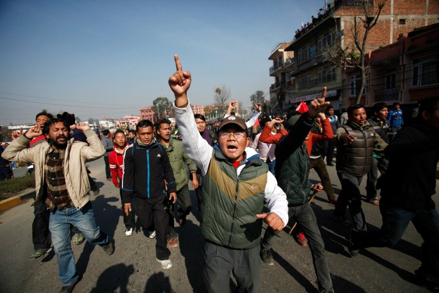 Violence breaks out during drafting of Nepalese constitution ...