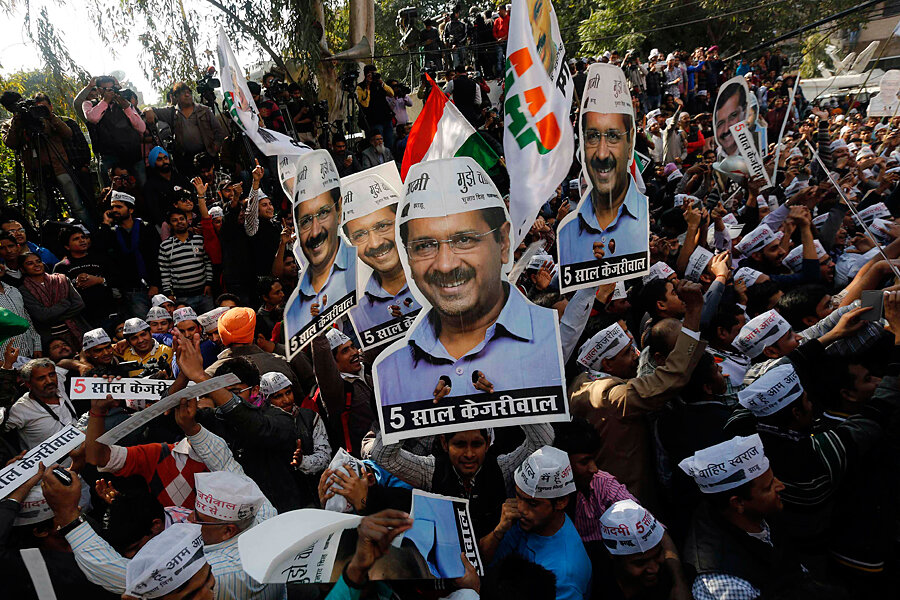 Upstart party wins smashing victory in India election, blow to Modi ...