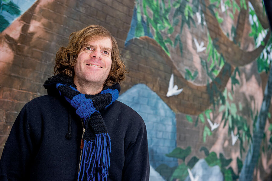 Alex Cook paints walls, not canvas, with a message of hope and love ...