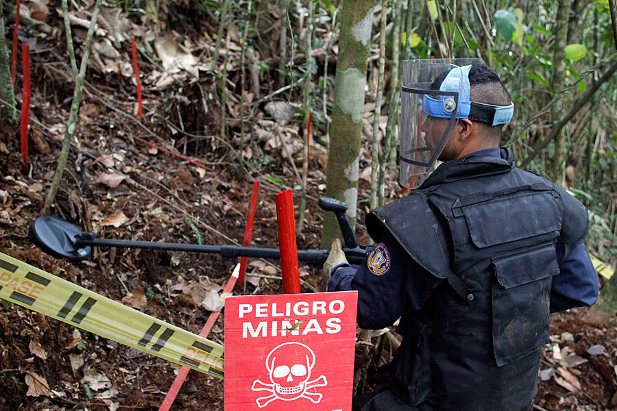 Colombia: After 50 years of war, cleaning up landmines key to peace ...