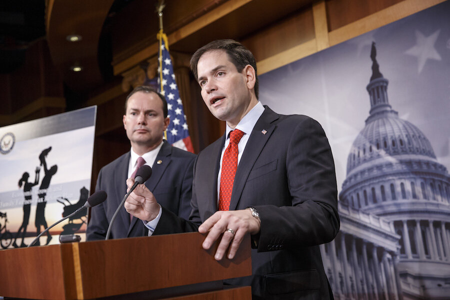 Do Rubio and Lee have a secret plan to help poor families? - CSMonitor.com
