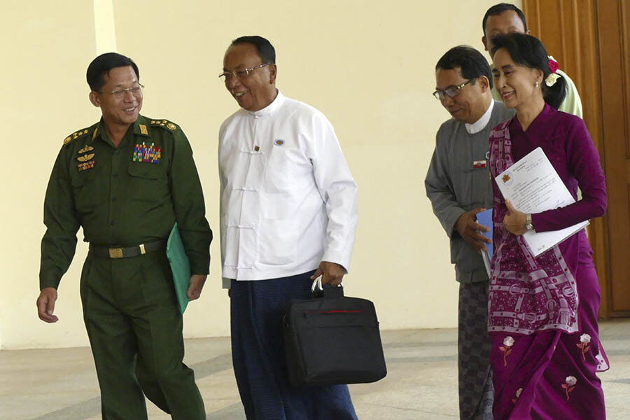 Aung San Suu Kyi meets with Myanmar political, military leaders ...