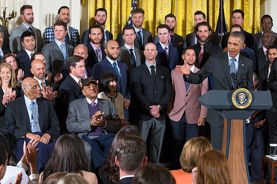 World Series champion San Francisco Giants visit White House for third ...