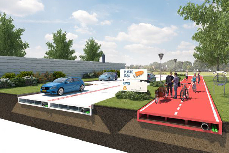 Plastic roads? Dutch company designs roads made of recycled bottles ...