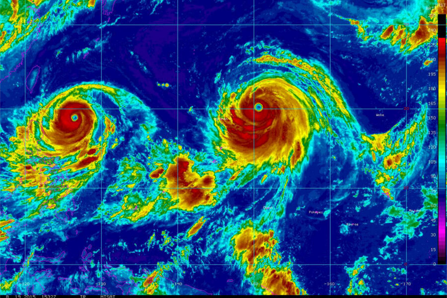 Twin typhoons spin towards Taiwan and Japan - CSMonitor.com