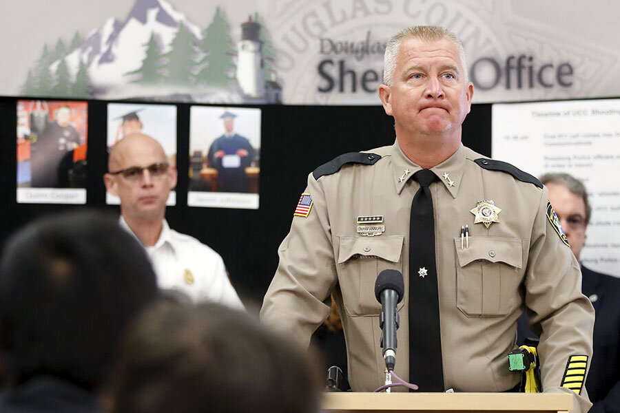 Oregon town answers shooter's hate with silence - CSMonitor.com