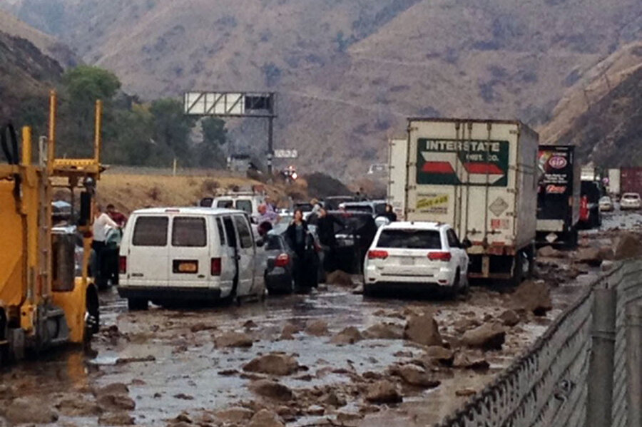 Mudslides and flash floods: Rain brings California little relief ...