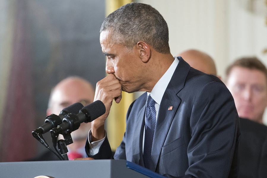 From resignation to determination: Obama's evolution on guns ...