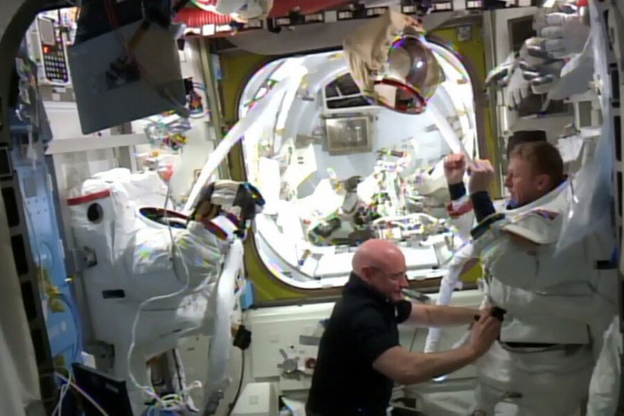Astronauts safely back onboard space station after spacewalk mishap ...