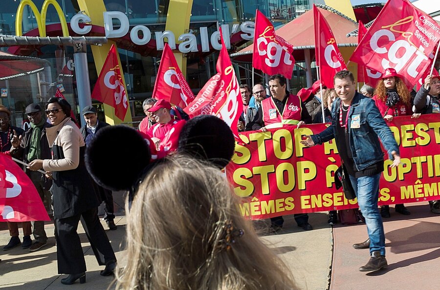 'Fight for $15' targets McDonald's with protests - CSMonitor.com