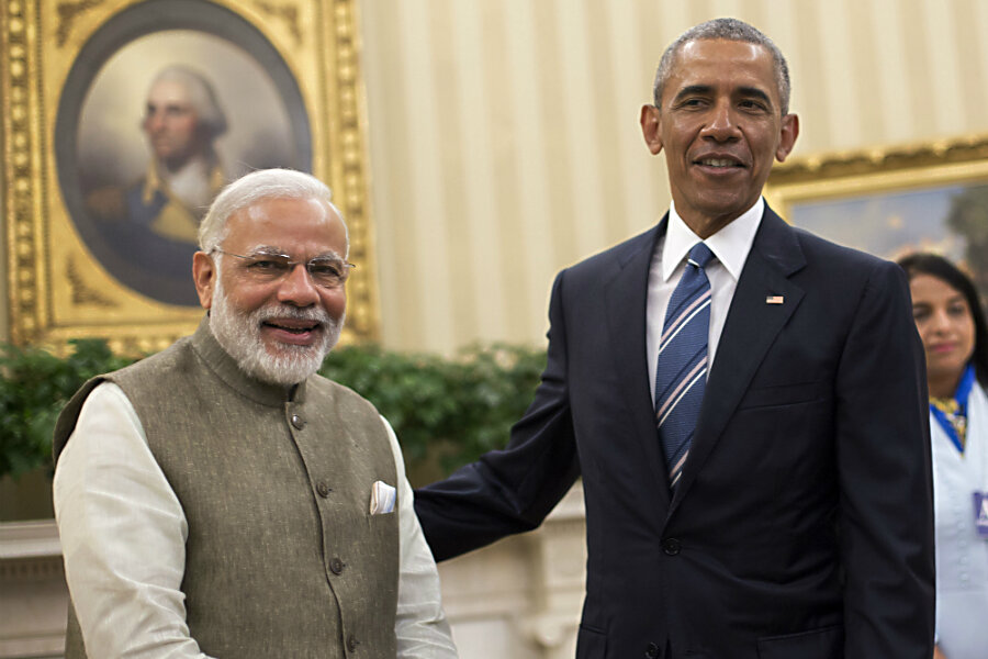 Modi and Obama push solar/nuclear energy boost for India - CSMonitor.com