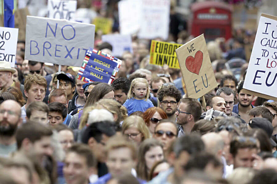 London street protests: Will Brexit actually happen? - CSMonitor.com