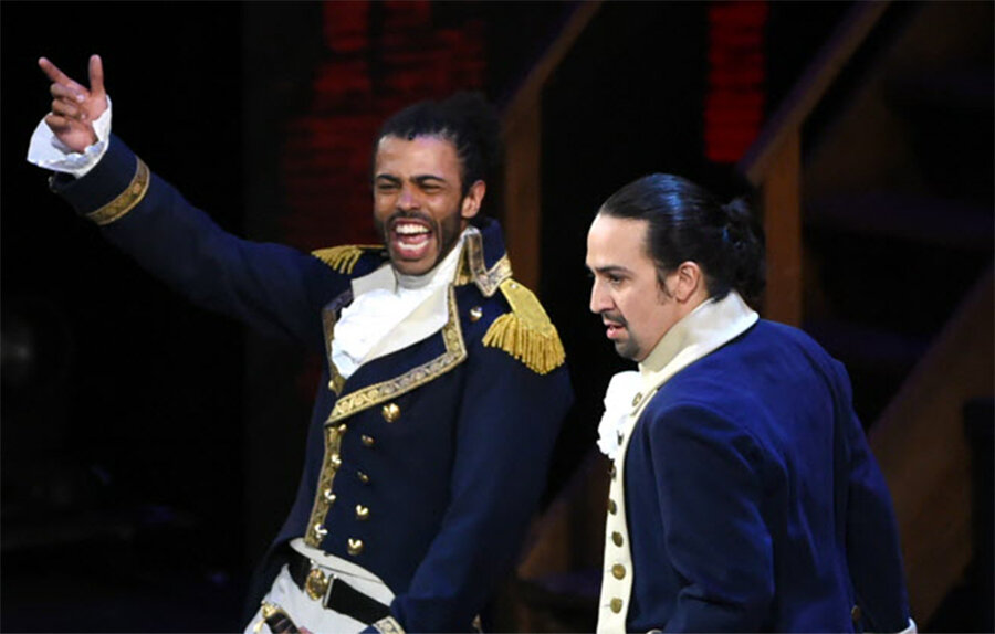 Actor Daveed Diggs, who portrays the Marquis de Lafayette, also plays ...