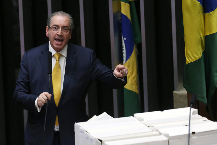 Brazilian lawmakers vote to strip ex-speaker of his seat - CSMonitor.com